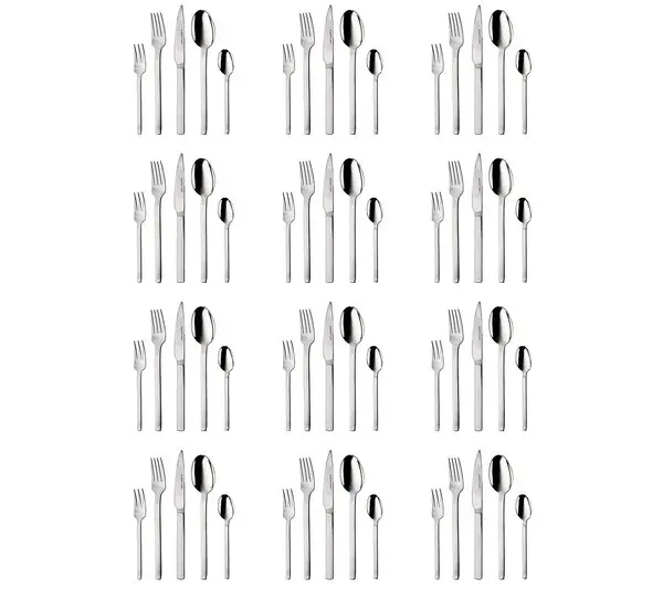 BERGHOFF Essentials Essense 60pc Flatware Set, Erves 12