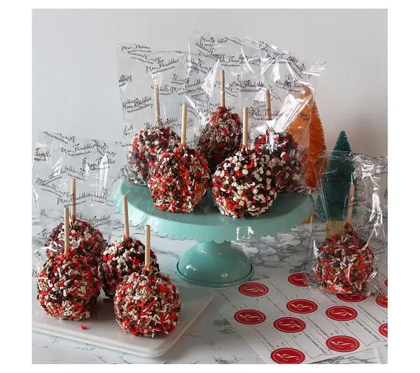 MRS PRINDABLES 10pc Individual Candy Cane Apple Assortment - One-color