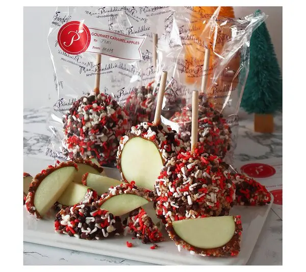 MRS PRINDABLES 10pc Individual Candy Cane Apple Assortment