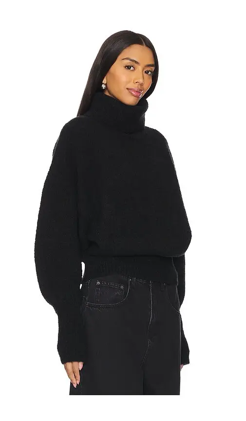 GRLFRND X Emily Gemma Elya Turtleneck Sweater - Black