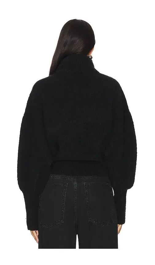GRLFRND X Emily Gemma Elya Turtleneck Sweater - Black