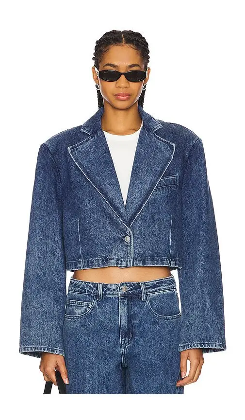 WeWoreWhat Cropped Blazer Jacket