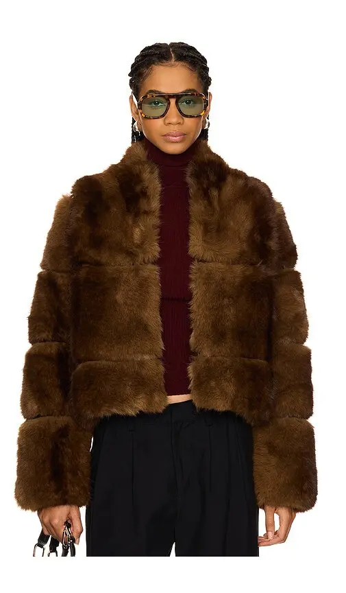 Apparis Sai Short Coat - Mink