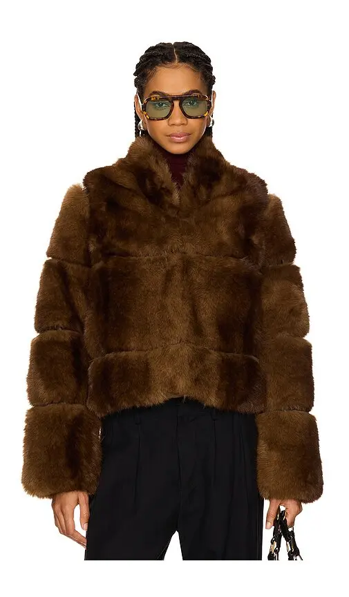 Apparis Sai Short Coat - Mink