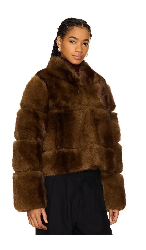 Apparis Sai Short Coat - Mink