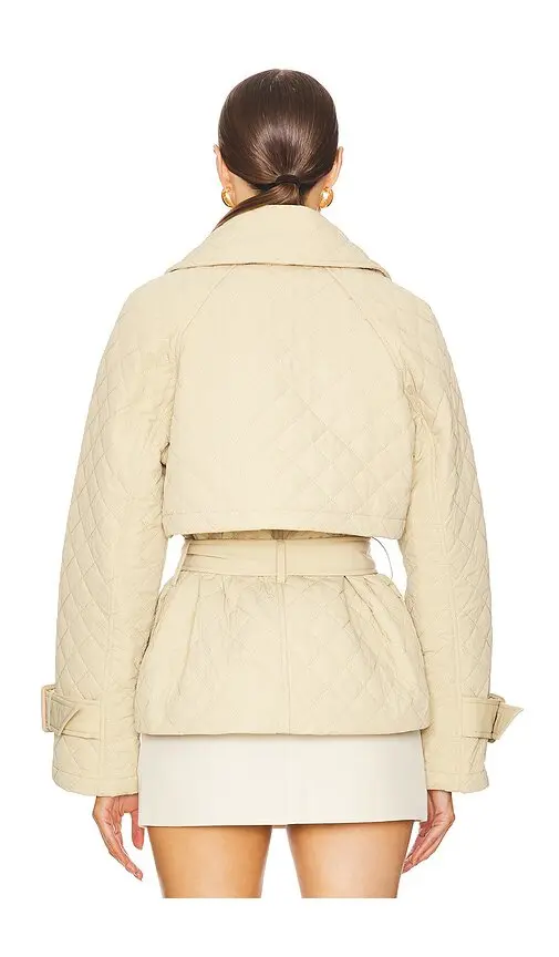 L'academie Abbey Quilted Double-breasted Jacket