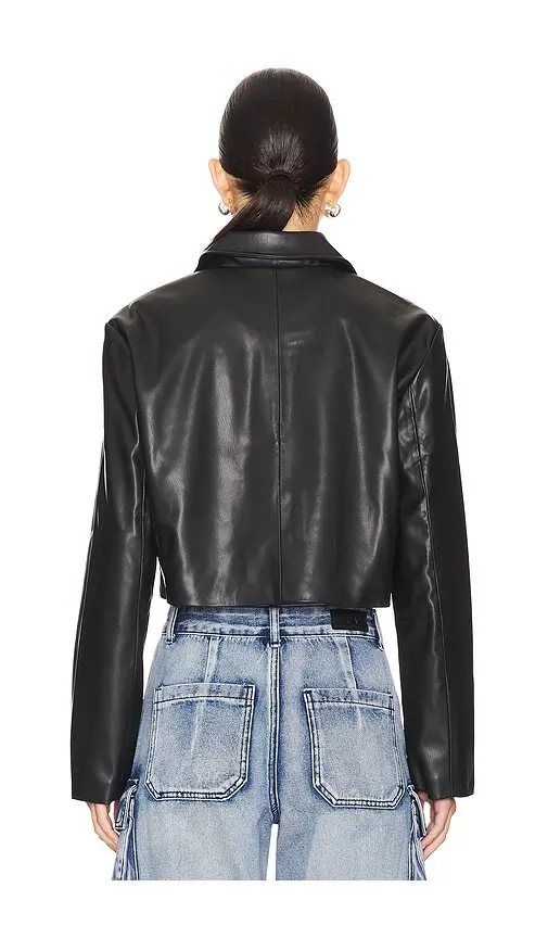 Superdown X Emily Gemma Gabriella Faux Leather Jacket