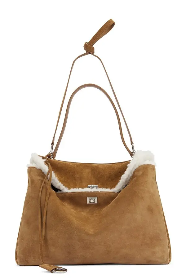 Balenciaga Rodeo Top Handle Bag - Noce & White