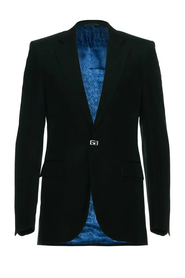 Givenchy Single Breasted Blazer Jacket - Black