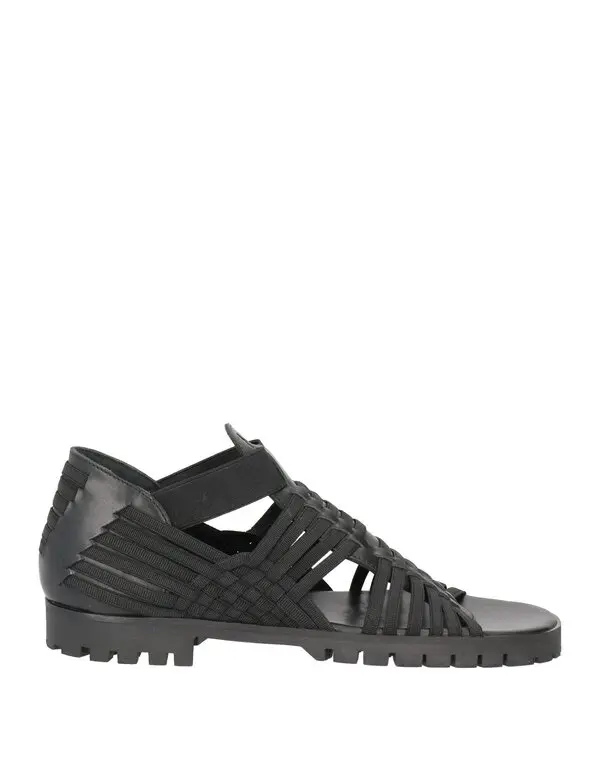 Kenzo Leather And Textile Fiber Sandals