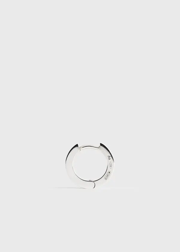TOTEME Bezel Diamond Huggie Hoop Earrings