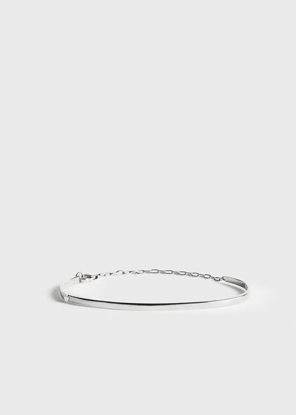 TOTEME Diamond Chain Bracelet - White Gold