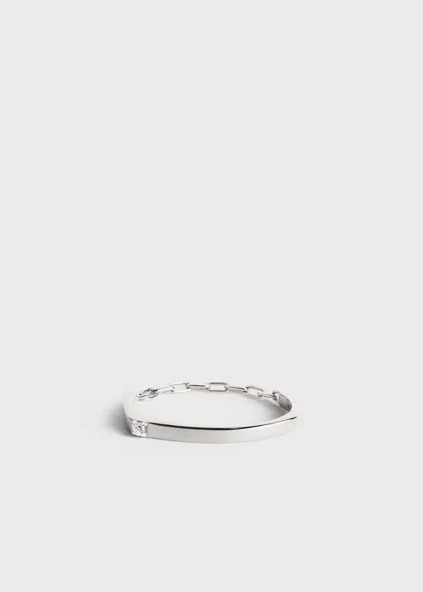 TOTEME Diamond Chain Ring - White Gold