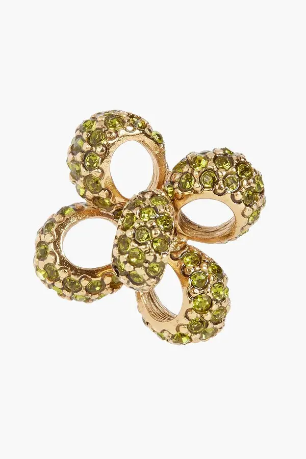 Oscar De La Renta Crystal Earrings