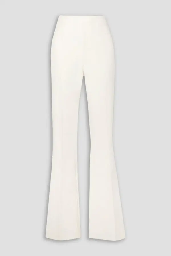 Safiyaa Alexa Crepe Flared Pants - Ivory