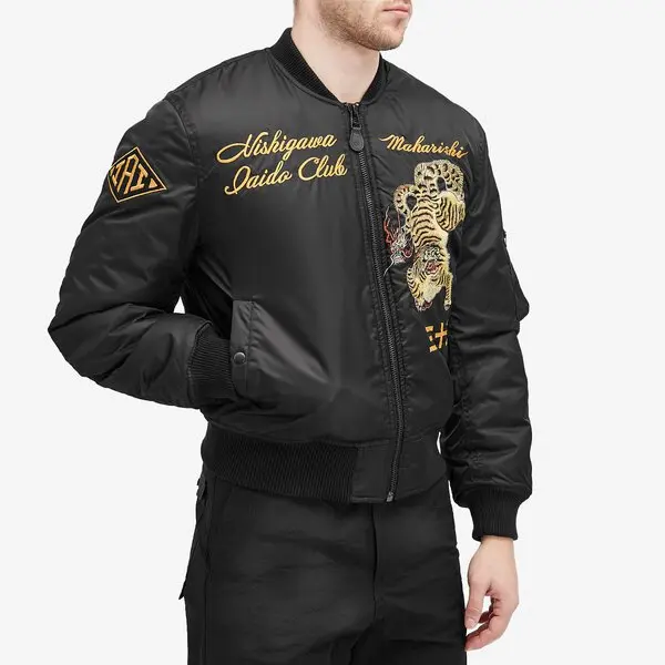 MAHARISHI Nekomata Tiger Ma1 Flight Jacket