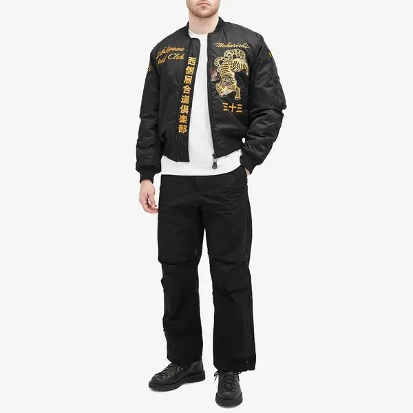 MAHARISHI Nekomata Tiger Ma1 Flight Jacket