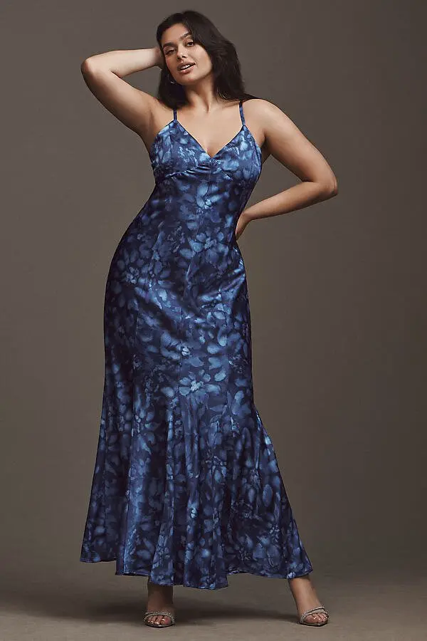 Hutch Arizona Sleeveless Slip Maxi Dress In Cobalt Shibori Floral - 31% Off  | Editorialist