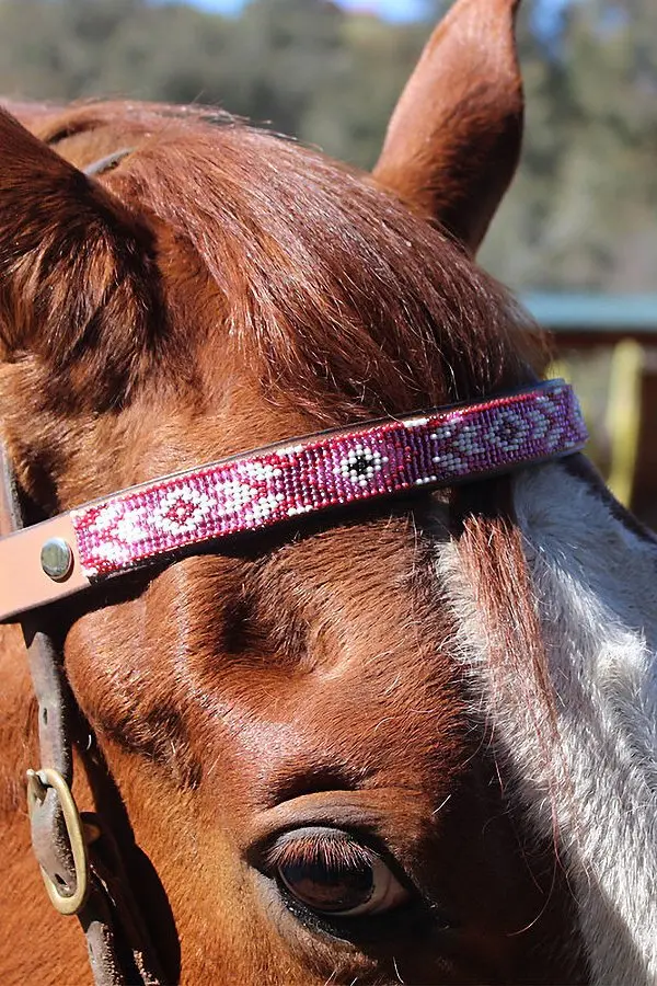 SAMBBOHO Beaded Horse Browband