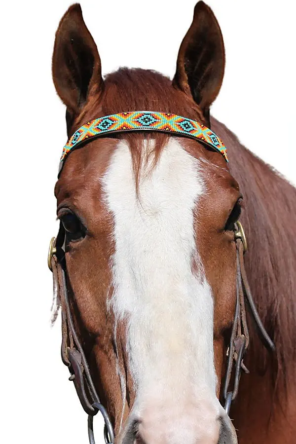 SAMBBOHO Beaded Horse Browband
