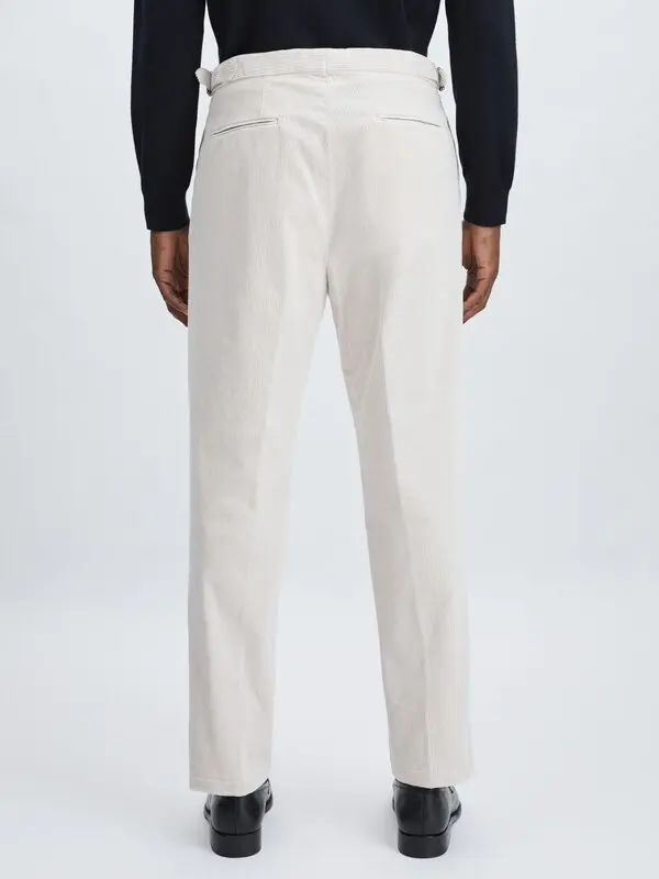 OSCAR JACOBSON Delon Corduroy Trousers - White