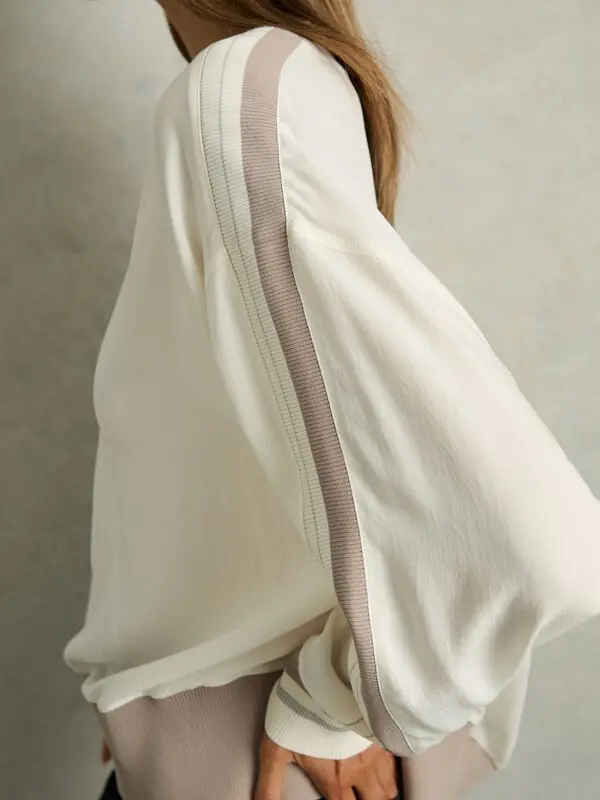 REISS Sienna Lyocell Woven Top