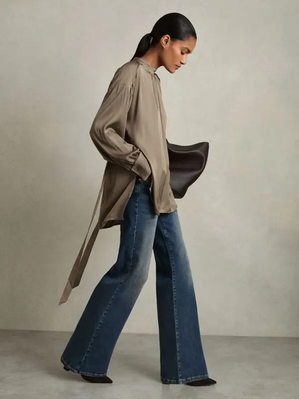 REISS Lina Woven Blouse