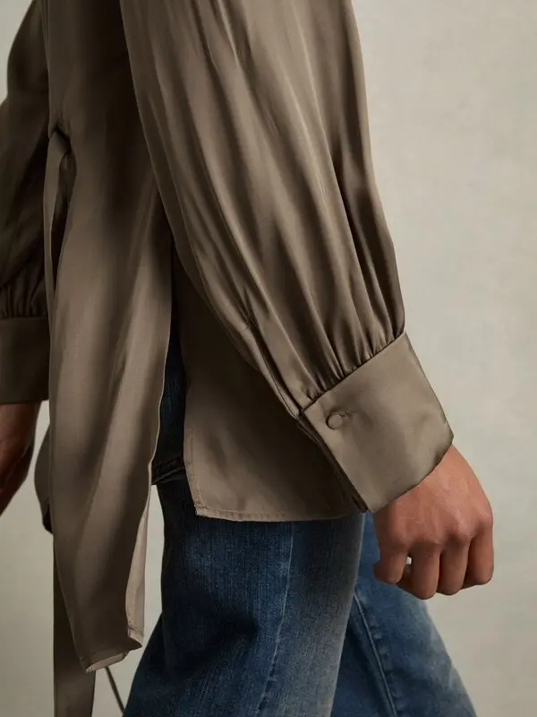 REISS Lina Woven Blouse