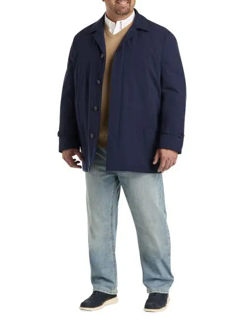 JV REFLEX Big & Tall Water-resistant Quilted Overcoat