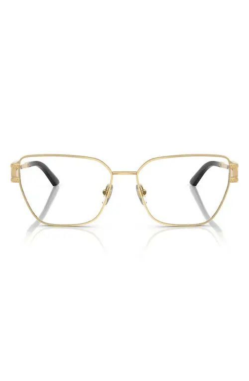 Versace 57mm Pillow Eyeglasses - Gold