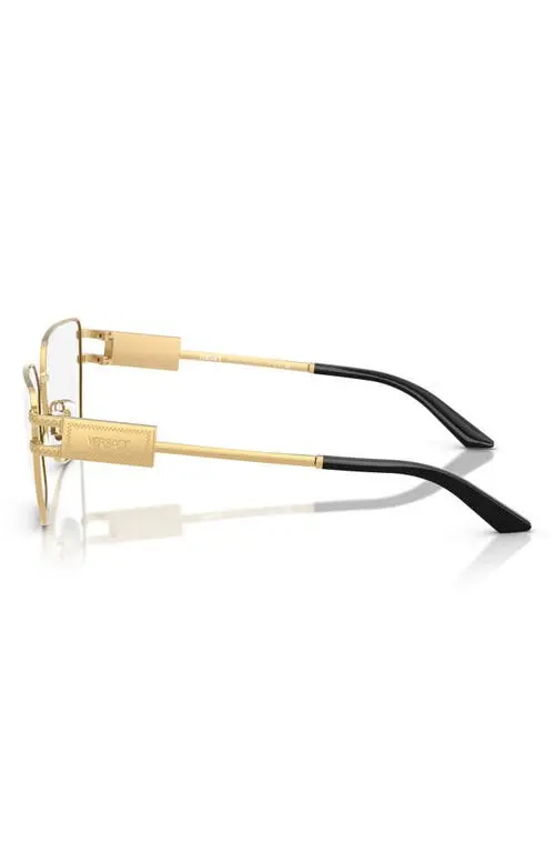 Versace 57mm Pillow Eyeglasses - Gold