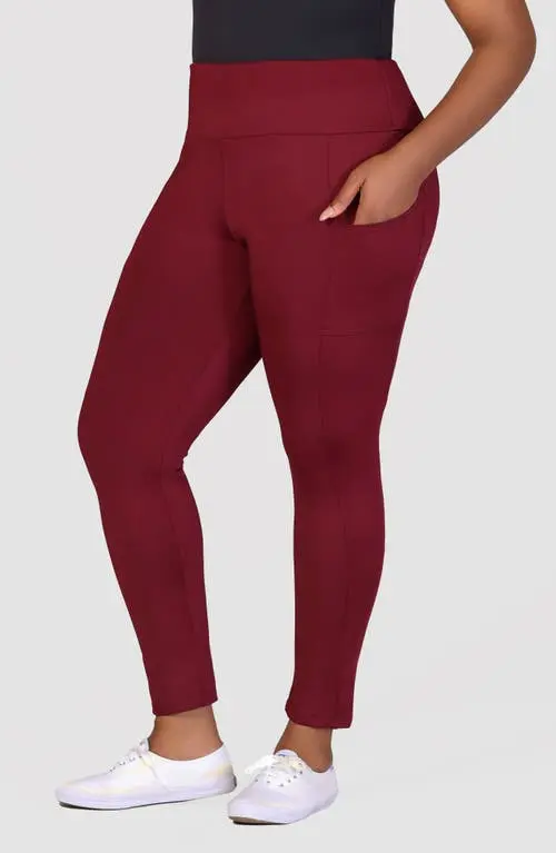 24SEVEN COMFORT APPAREL Ankle Length Pocket Leggings