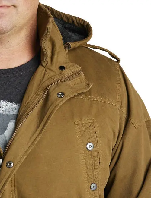 PX CLOTHING Big & Tall Patch & Welt Jacket - Rustic