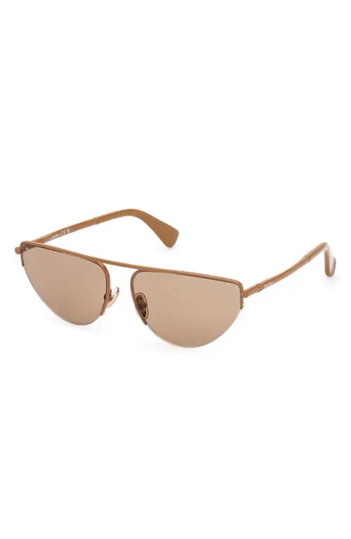 Max Mara 58mm Cat Eye Sunglasses - Bronze/ Camel / Light Brown