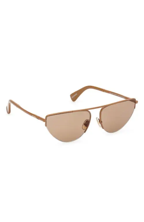 Max Mara 58mm Cat Eye Sunglasses - Bronze/ Camel / Light Brown