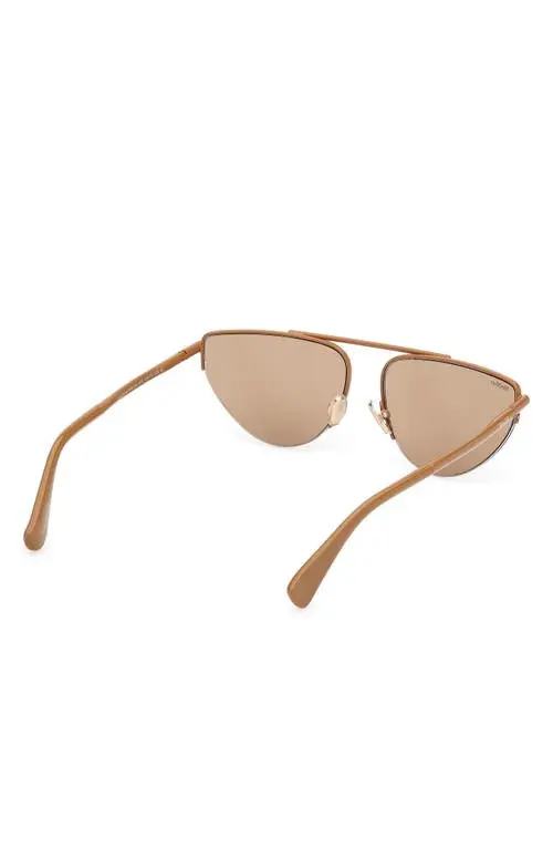 Max Mara 58mm Cat Eye Sunglasses - Bronze/ Camel / Light Brown