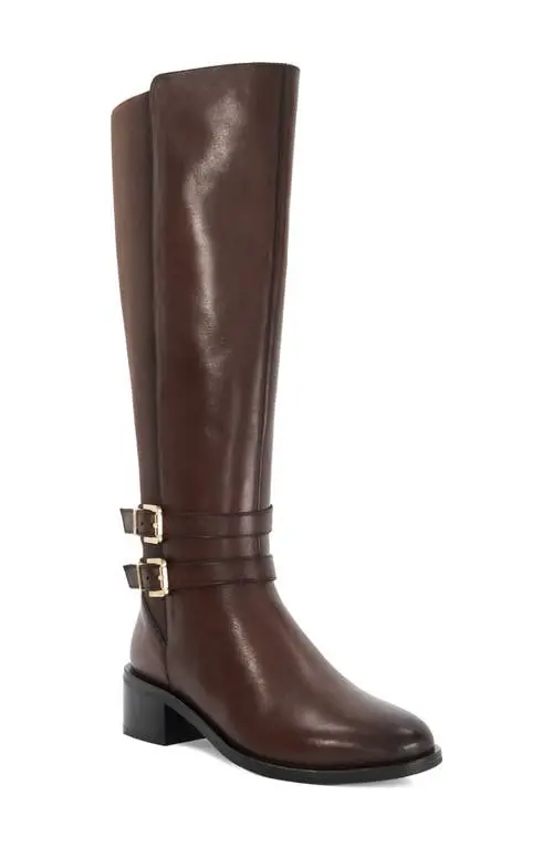 Dune London Tatter Knee High Boot - Brown