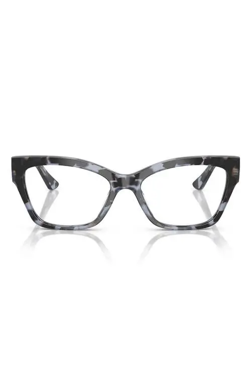 VOGUE 54mm Cat Eye Optical Glasses - Blue Tortoise