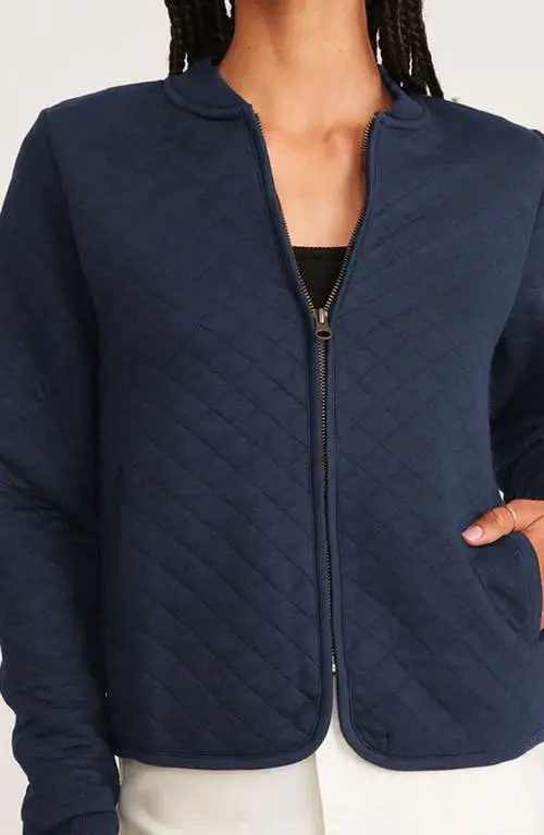 Marine Layer Corbet Quilted Bomber Jacket