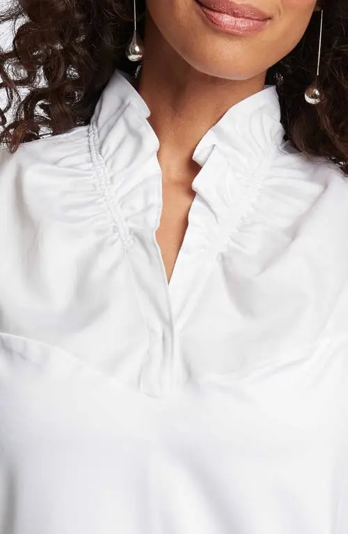 Foxcroft Tammy Ruffle Sleeveless Top