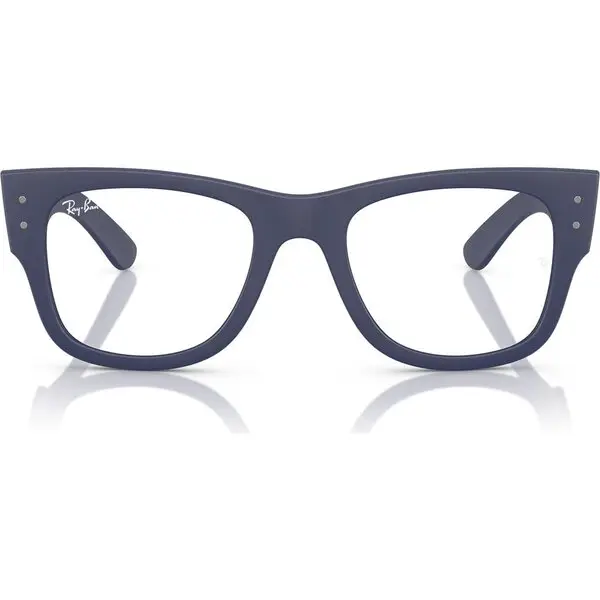 Ray-ban Mega Wayfarer Liteforce Rectangular Eyeglasses - Blue
