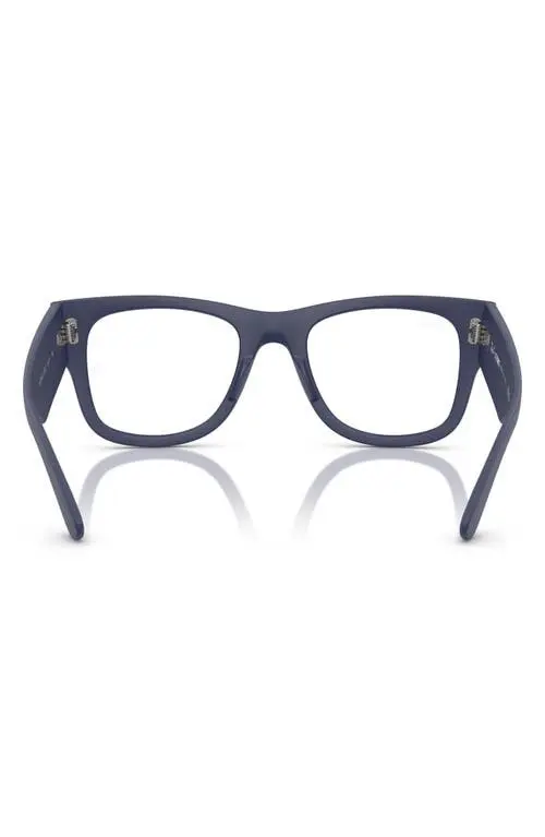 Ray-ban Mega Wayfarer Liteforce Rectangular Eyeglasses - Blue
