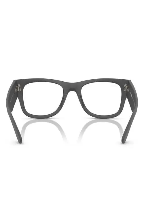 Ray-ban Mega Wayfarer Liteforce Rectangular Eyeglasses - Grey