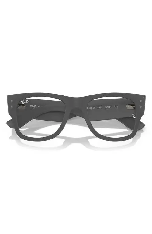 Ray-ban Mega Wayfarer Liteforce Rectangular Eyeglasses - Grey