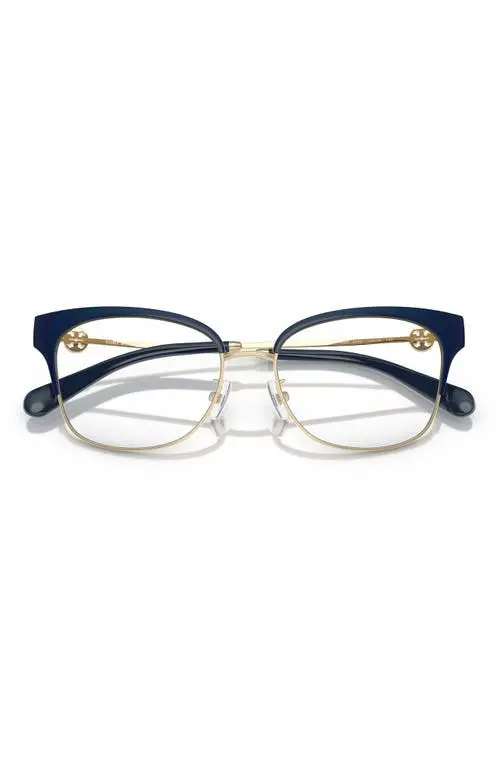 Tory Burch 52mm Cat Eye Optical Glasses - Navy