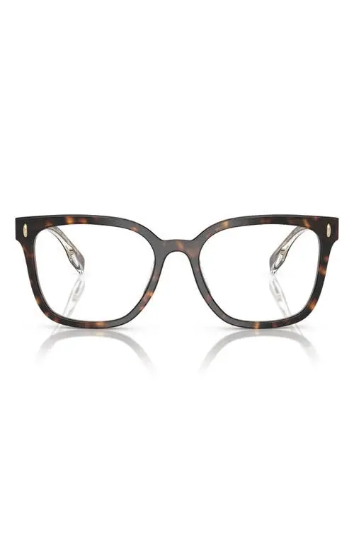 Tory Burch 55mm Square Eyeglasses - Black Tort