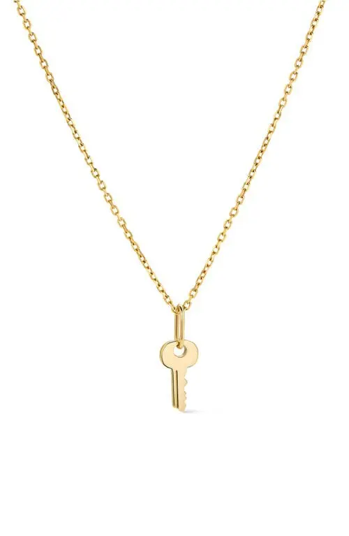 ANA LUISA Key Charm Pendant Necklace - Gold