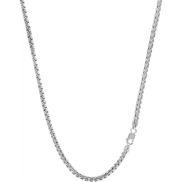 DONATELLO GIAN Name' Sterling Round Box Chain Necklace