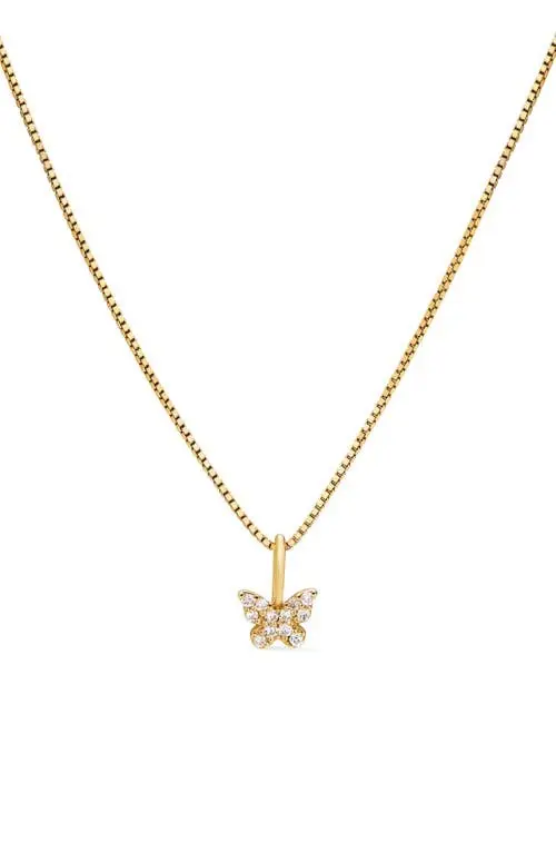 ANA LUISA Butterfly Charm Pendant Necklace - Gold