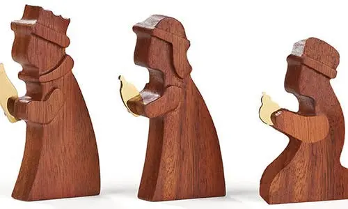 NAMBE Nativity 3-piece Wood Wise Set